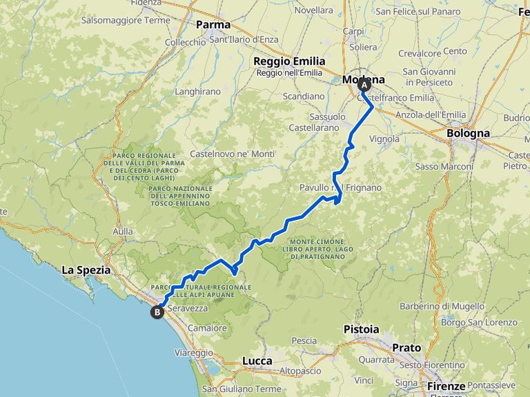 #Routes / Via Vandelli - Full Route | giro in MTB | komoot